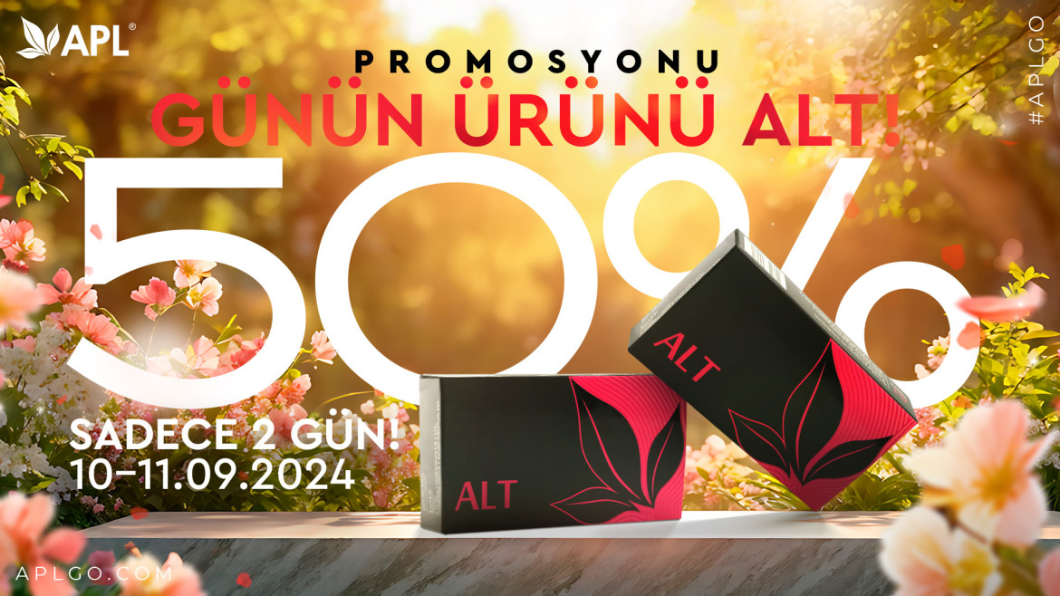 Günün ürünü %50 indirim ile ALT!
